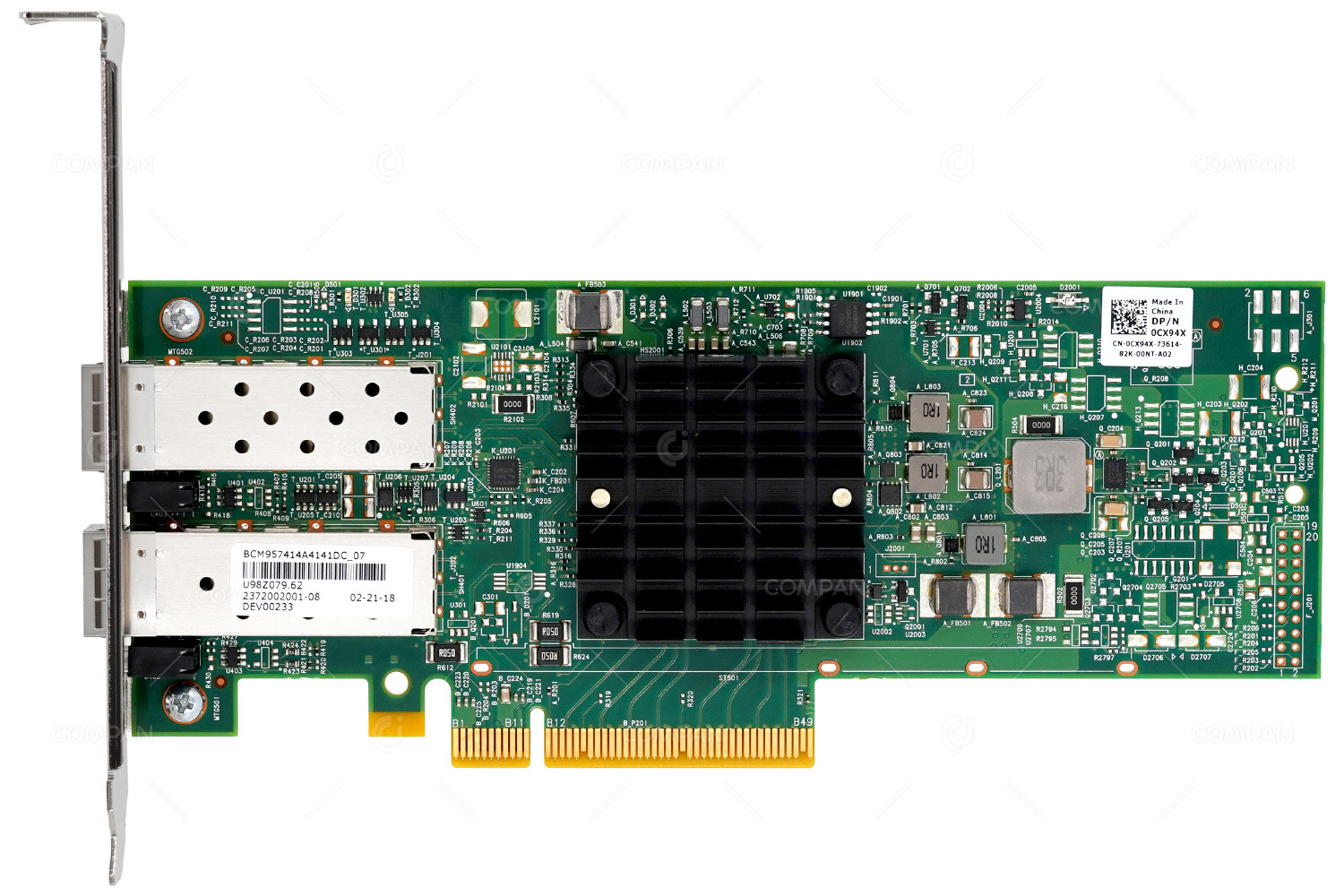 CX94X DELL BROADCOM 57414 DUAL PORT 25GB SFP+ PCI-E NETWORK ADAPTER | eBay